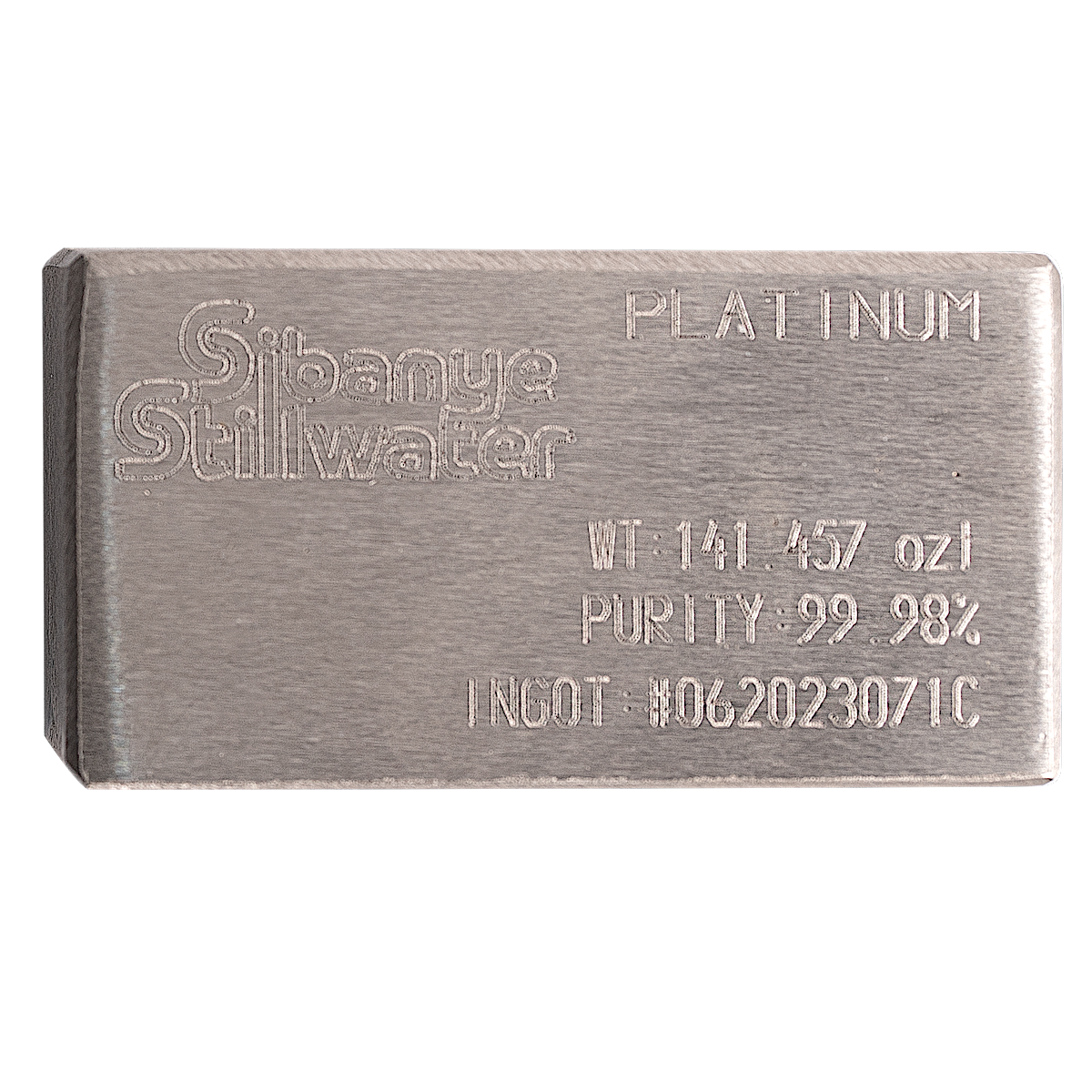 Buy 141.457 oz Sibanye-Stillwater Platinum Bullion Bar