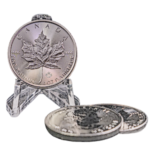 3 pcs of 1 oz 2018 Canadian Platinum Maple Leaf Coins - Total 3 oz Platinum