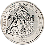 Buy 2023 1 oz UK Tudor Beast "The Bull of Clarence" Platinum Coin