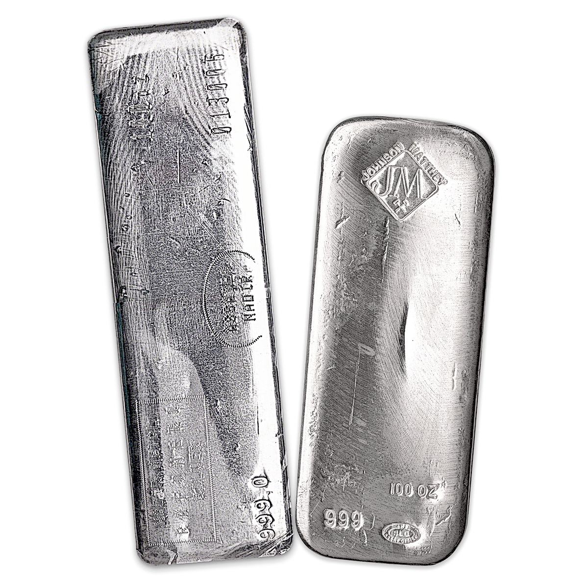 Buy 100 oz Silver Bullion Bars - Various Brands