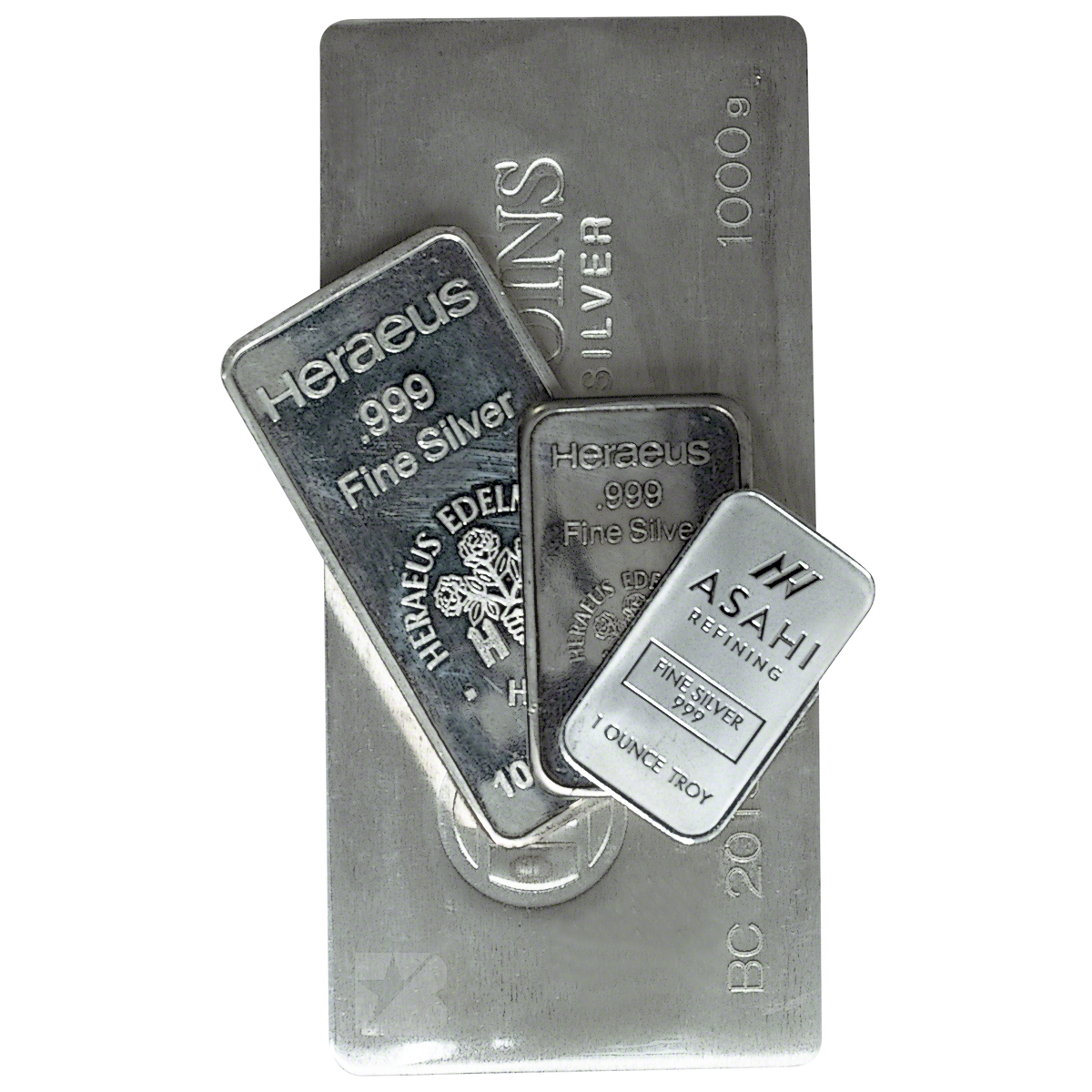 Buy 1 oz Silver Bullion Bar - Various LBMA Brands