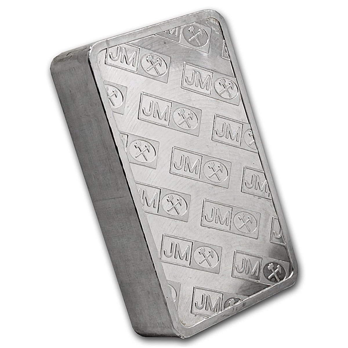 Johnson Matthey Silver Bar - Pressed - Serial Numbered Bar/Box - 100 oz