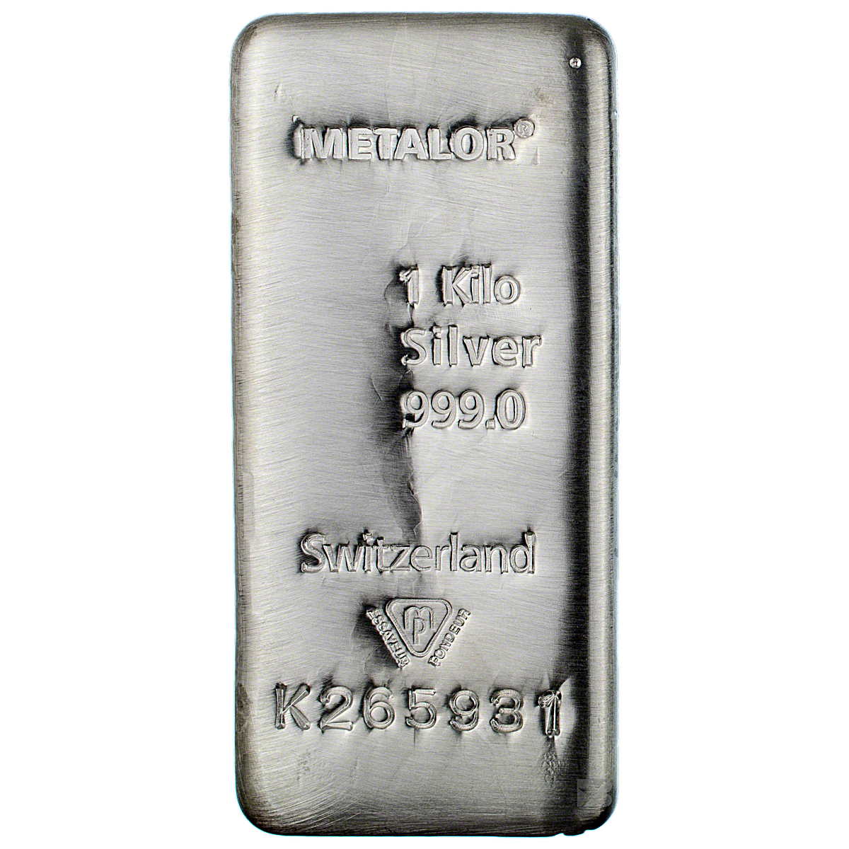 Buy 1 Kilogram Metalor Swiss Silver Bullion Bar (Pre-Owned)
