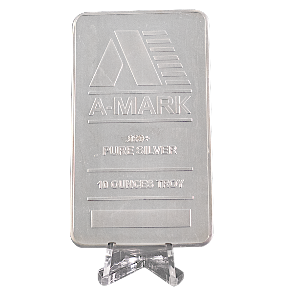 10 oz A-Mark Silver Bar (Pre-Owned in Good Condition)