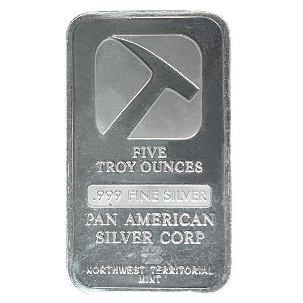 Buy 5 oz Pan American Silver Bullion Bar