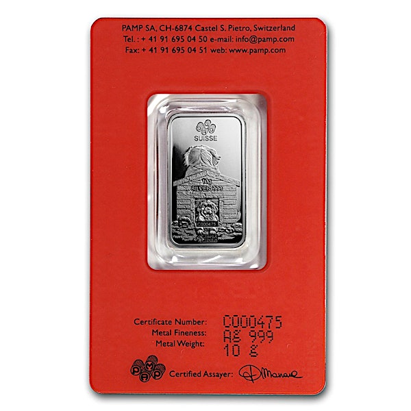 Buy 2018 10 gram PAMP Lunar Series "Year of the Dog" Silver Bullion Bar