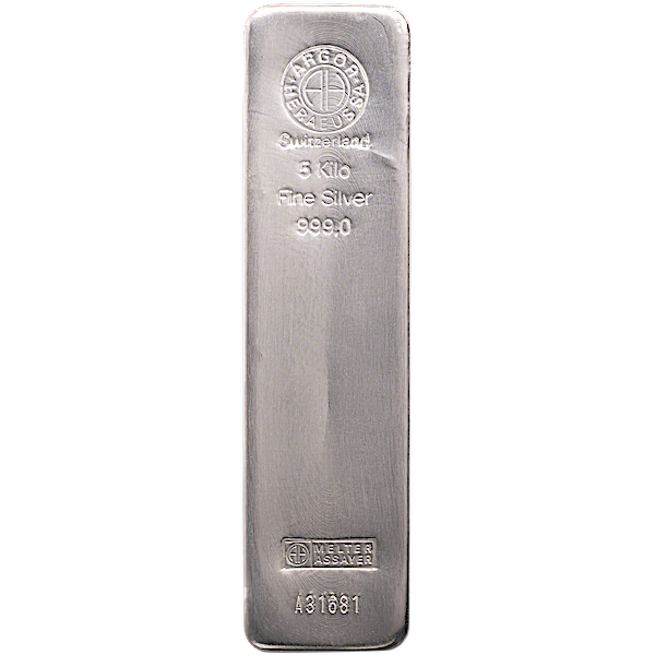 Buy 5 Kilogram Argor-Heraeus Swiss Silver Bullion Bar