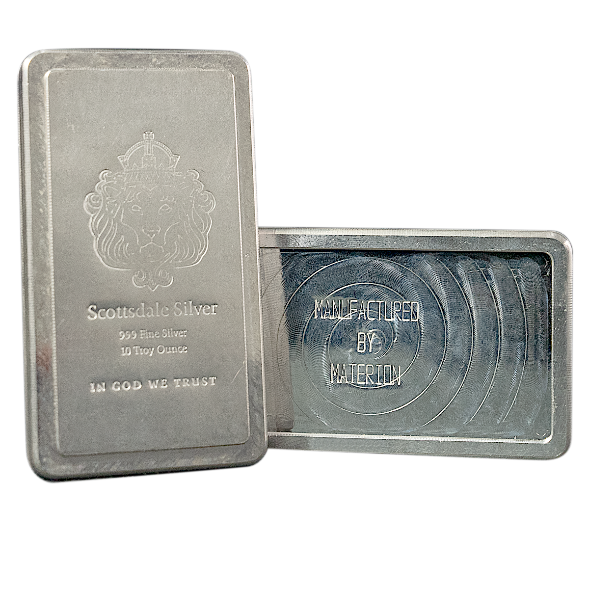 2 pcs of 10 oz Scottsdale Stacker Silver Bars (Pre-Owned in Good ...