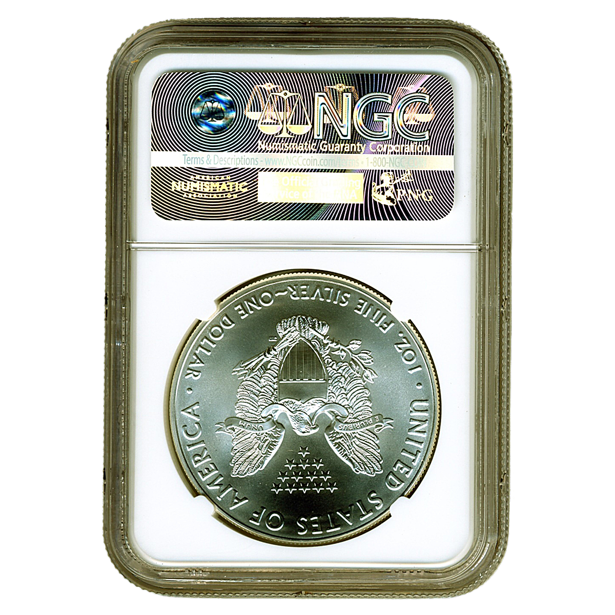 American Silver Eagle 2016 - Graded MS 69 by NGC - 1 oz