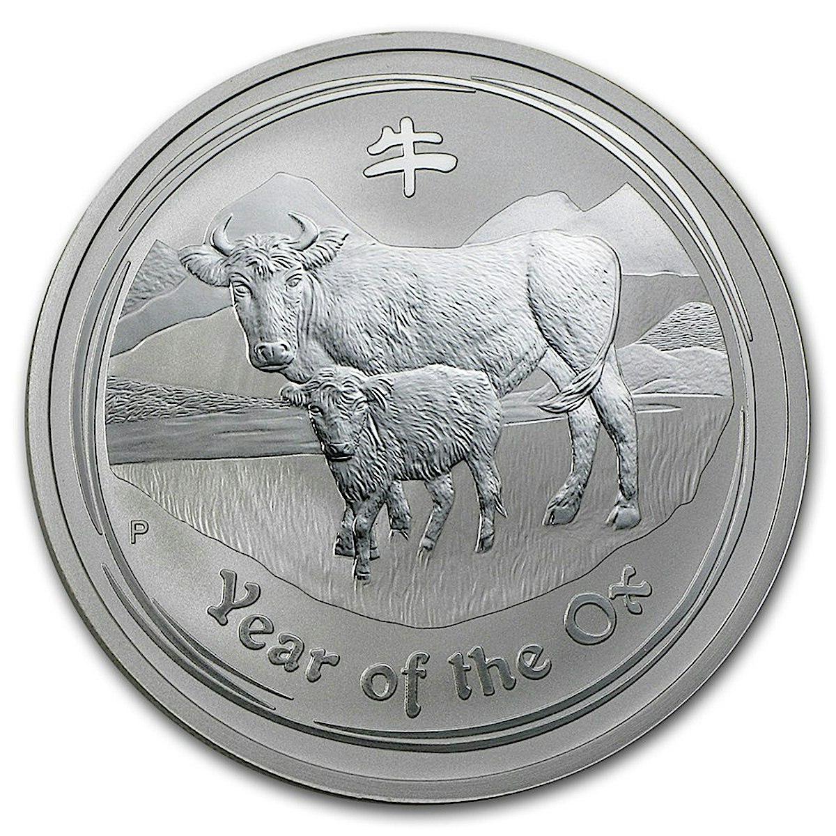 Australian Silver Lunar Series 2009 - Year of the Ox - 2 oz