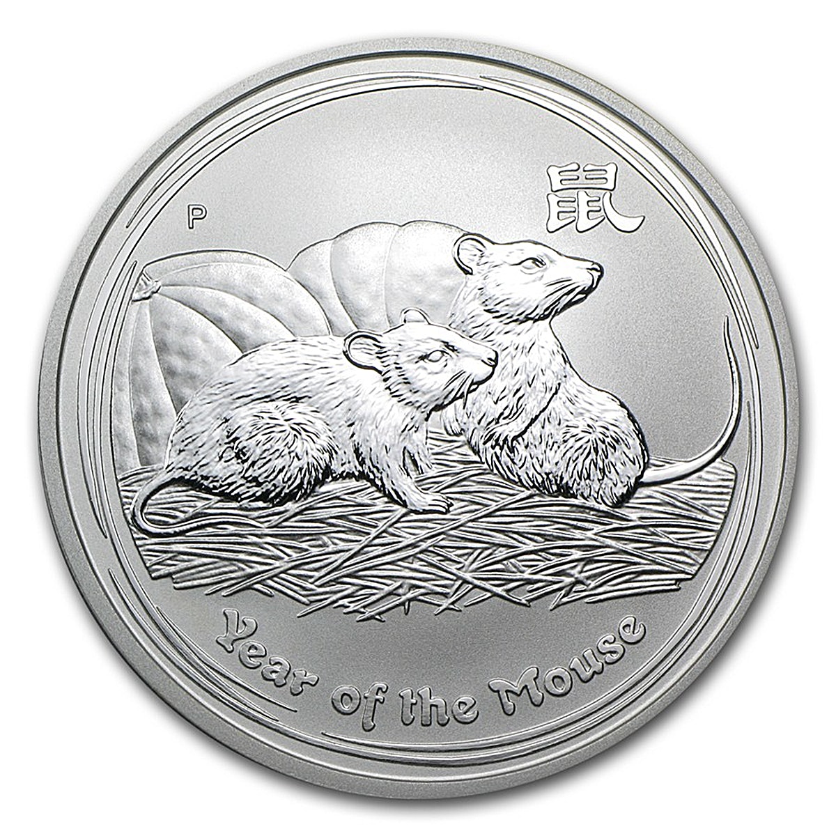 Australian Silver Lunar Series 2008 - Year of the Mouse - 1 oz