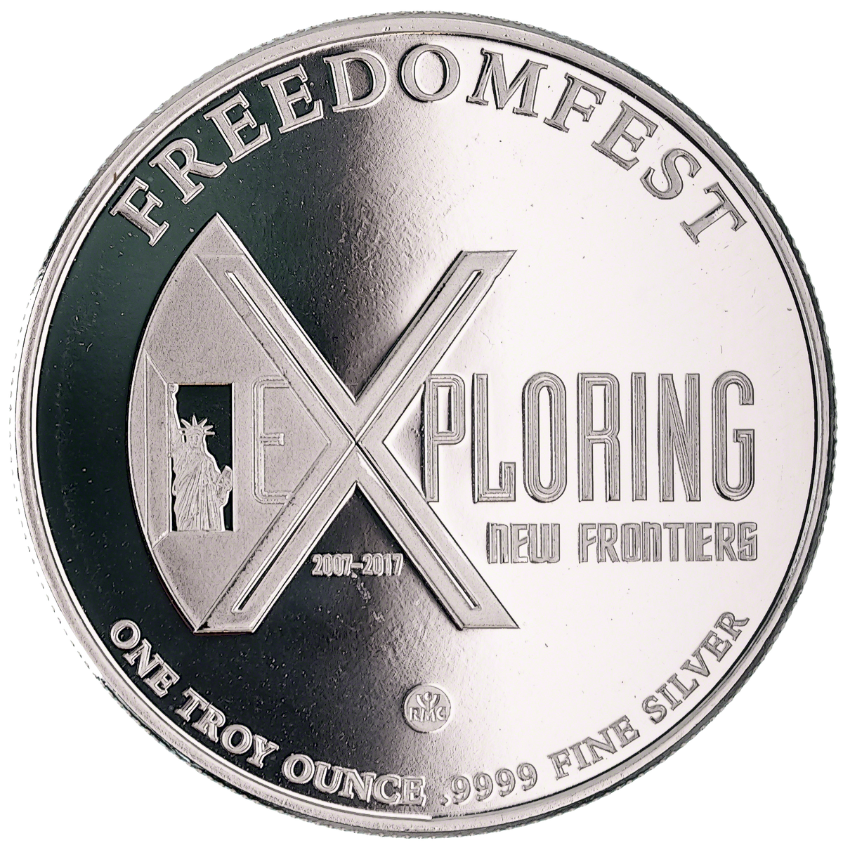 Freedomfest silver round - 0.999 fine silver - minted by Republic ...
