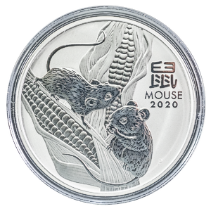 2020 1 kilogram Australian Silver Lunar Series "Year of the Mouse" Coin