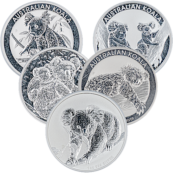 Buy 1 oz Australian Silver Koala Bullion Coin (Various Years)