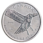 Canadian Red Tailed Hawk 2015 - 1 oz