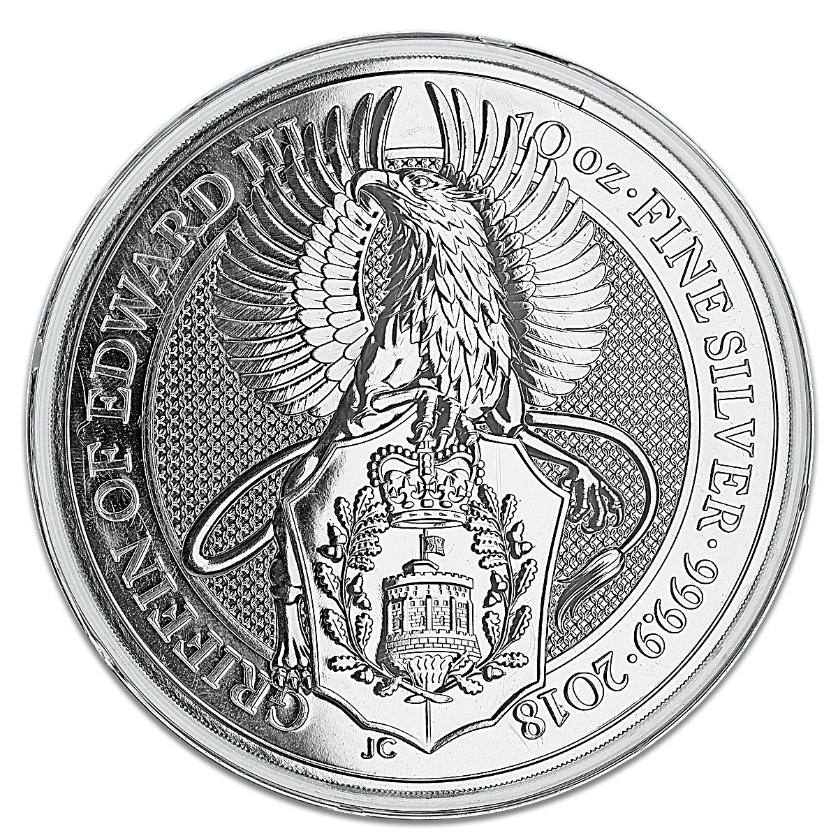 United Kingdom Silver Queen's Beast 2018 - Griffin - 10 oz