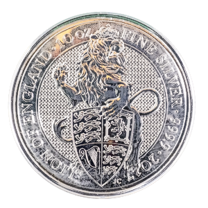 2017 10 oz United Kingdom Silver Queen's Beast "The Lion" Coin