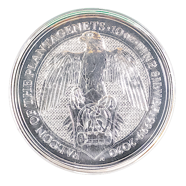 2020 10 oz United Kingdom Silver Queen's Beast Series "Falcon" Coin