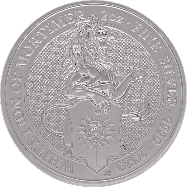 Royal Mint 2 oz silver Queen's Beast | 2020 | The White Lion