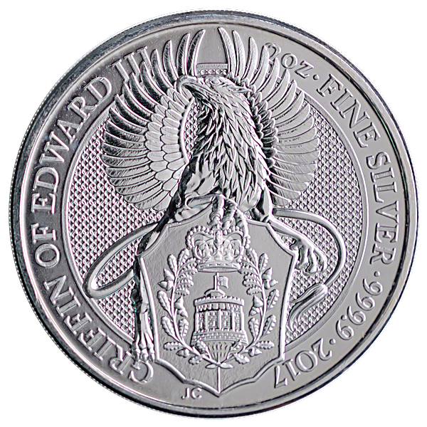 Queen's Beast Griffin Silver coin – 2 oz | Royal Mint coins