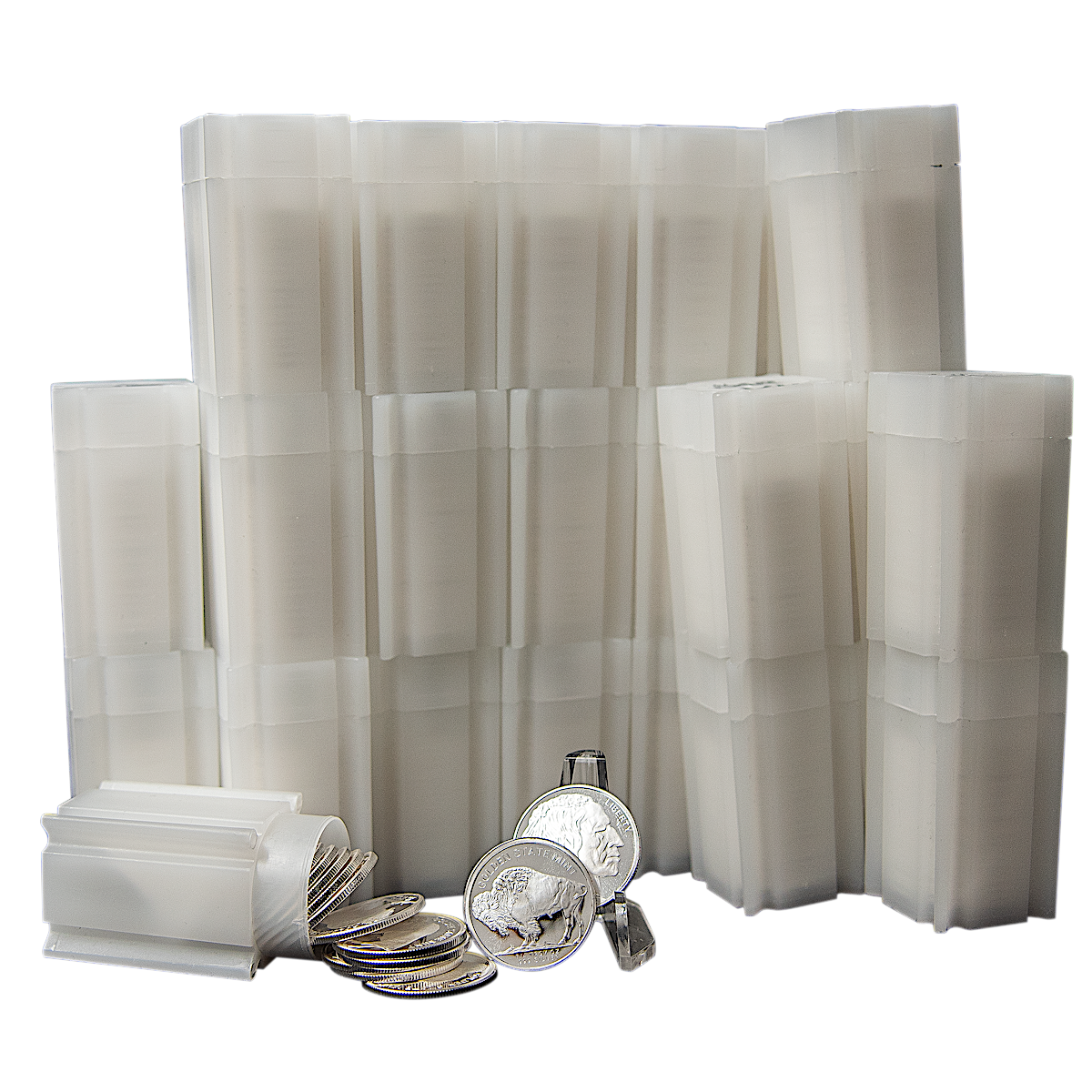 500 pcs of 1/4 oz Buffalo Silver Rounds - Total 125 oz