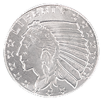 Buy 1/4 oz Incuse Indian Silver Bullion Round