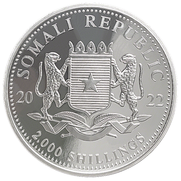Somalian Silver Elephant 2022 - 1 kg
